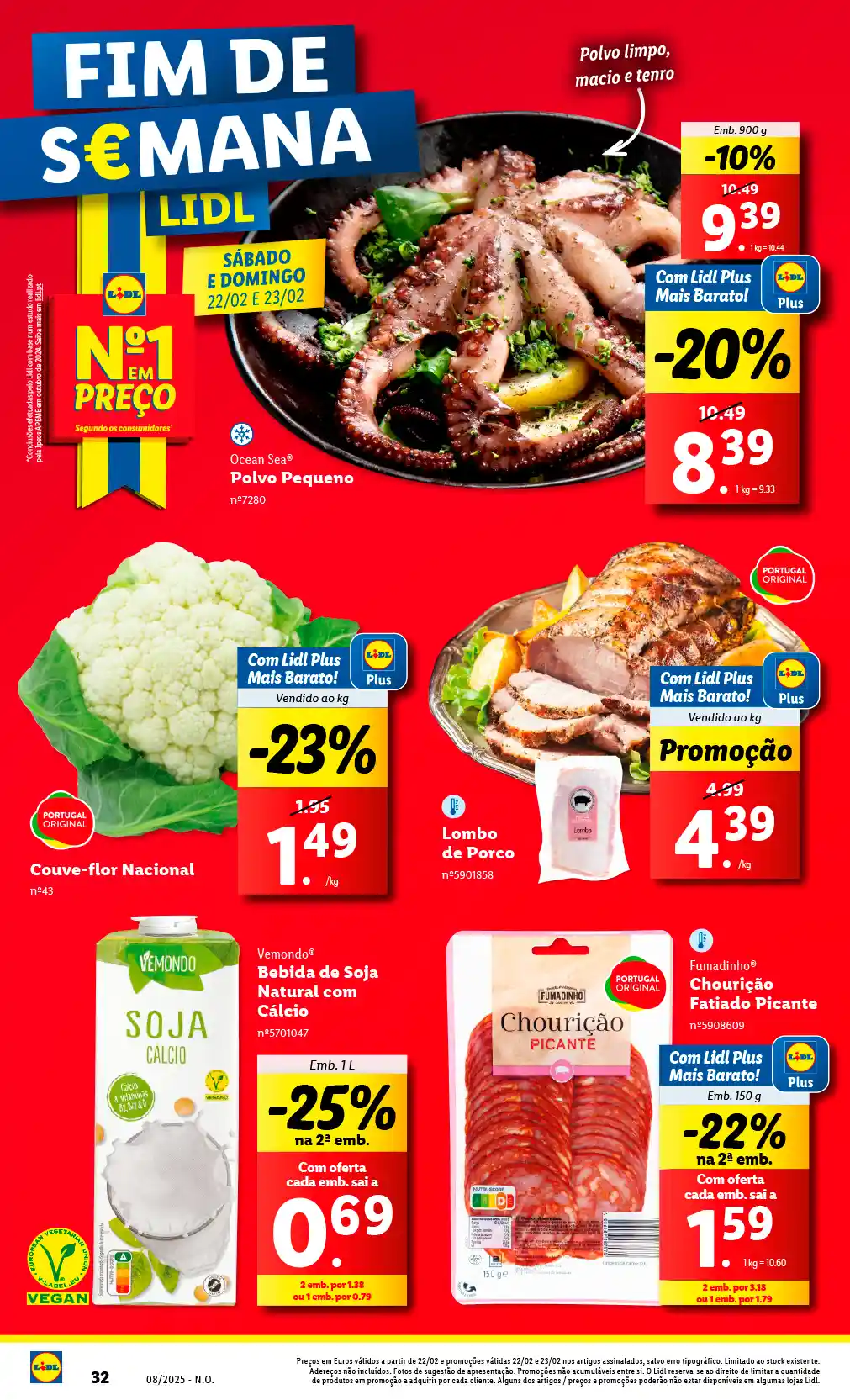 Folheto Lidl fim de semana 8-9 Mar 2025 → Descontos até 62%